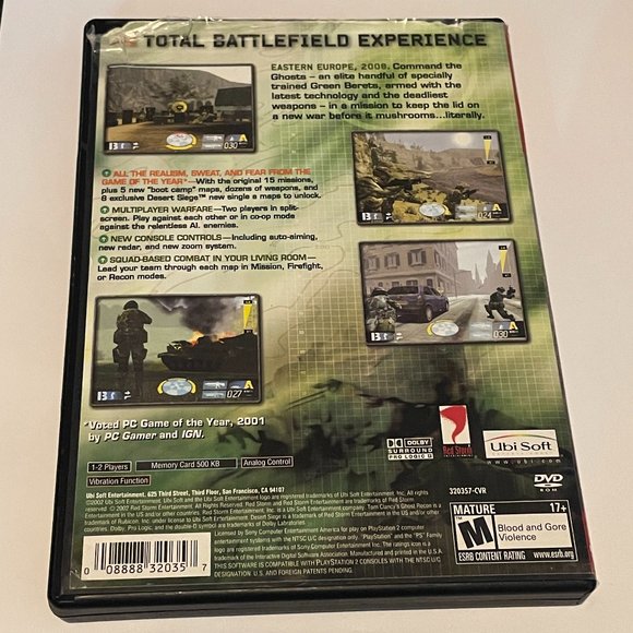 Sony | Video Games & Consoles | Tom Clancys Ghost Recon Ps2 Greatest ...